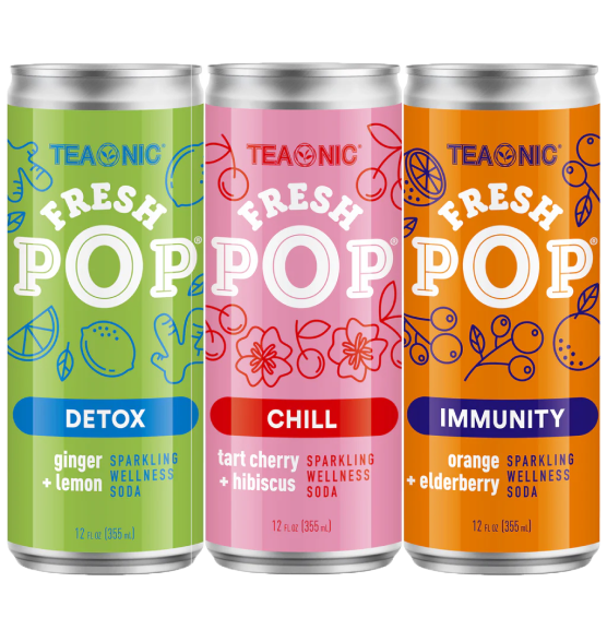 FRESH POP Variety Pack - Discover Your New Favorite Wellness Soda – Teaonic